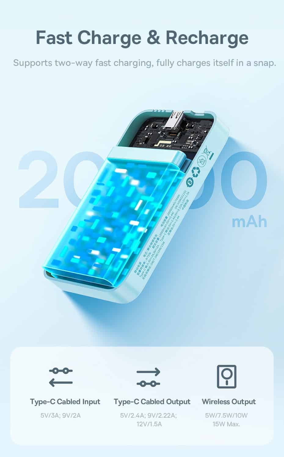 Pin sạc dự phòng tích hợp nam châm Baseus Magnetic Mini 20W (Wireless ...